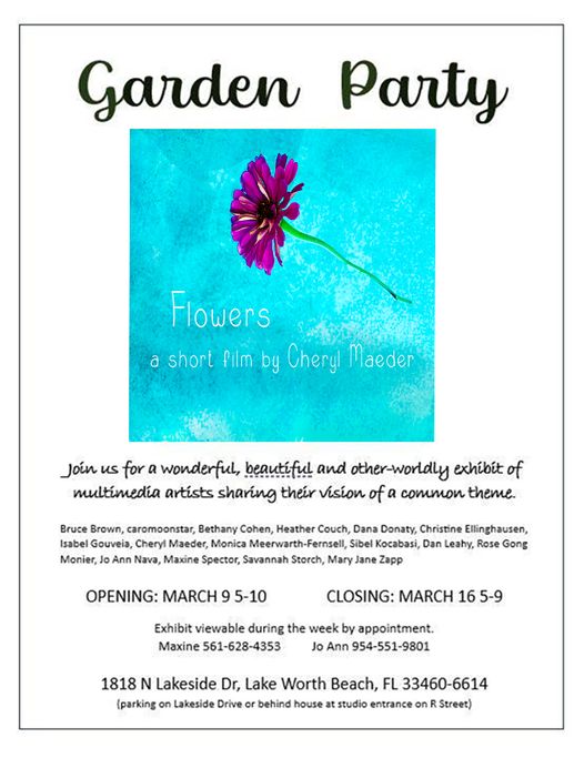 Maxine Spector’s “Garden Party” Art Exhibition Opening