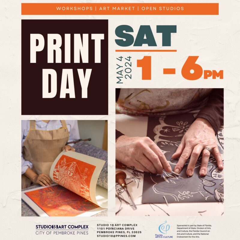 Studio 18 in Pembroke Pines: Print Day