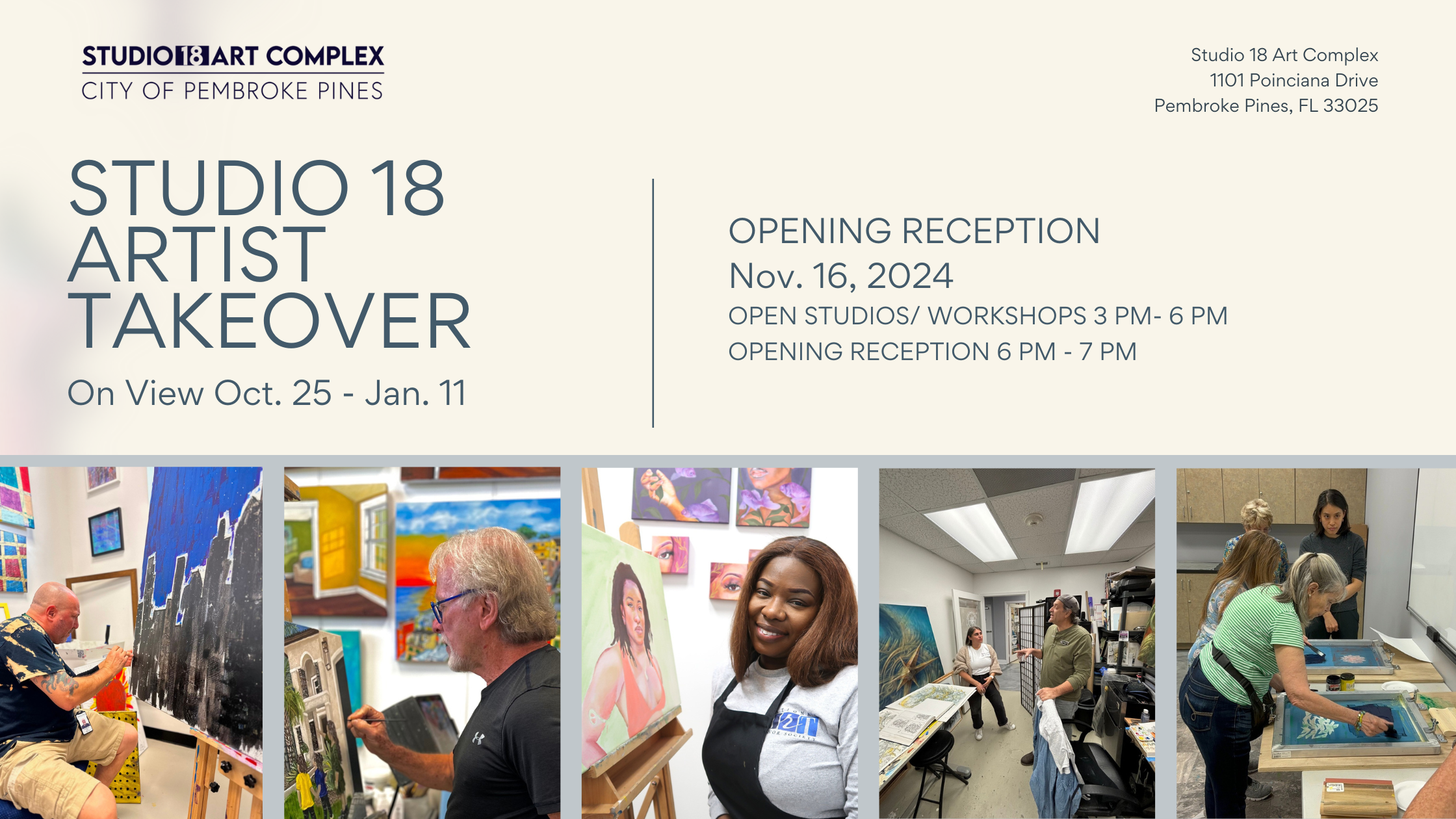 Studio 18 Art Complex: Studio 18 Resident Artists Takeover Exhibition ...