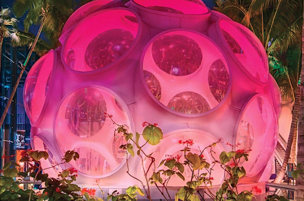 Miami Design District Pink Dome Lighting Ceremony