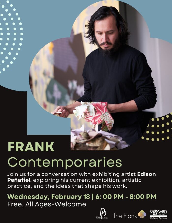 The Frank Art Gallery in Pembroke Pines presents a conversation with ...
